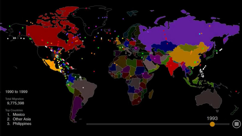 Hypnotic animated map shows 200 years of US immigration in 1 minute ...