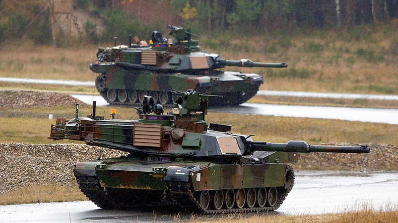 100’s of US tanks, heavy equipment flow into Europe to counter ‘Russian ...