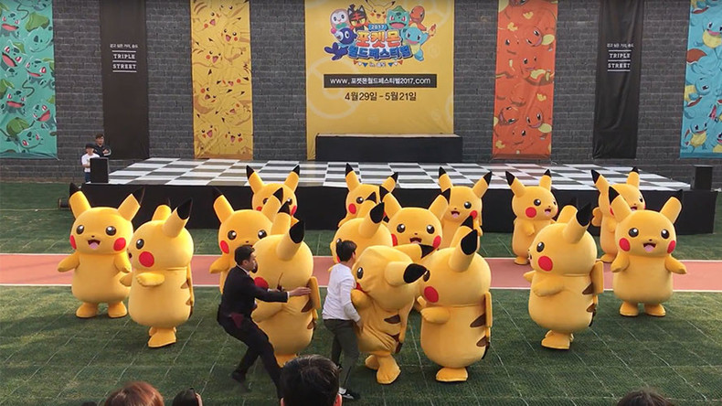 Dancing Pikachu dragged off stage after routine goes awry at Pokemon ...