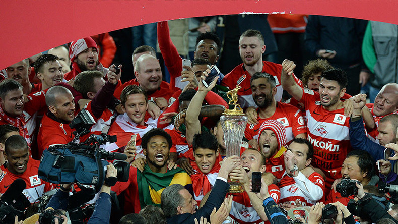 Crowning glory: Russian champions Spartak presented with 1st league ...