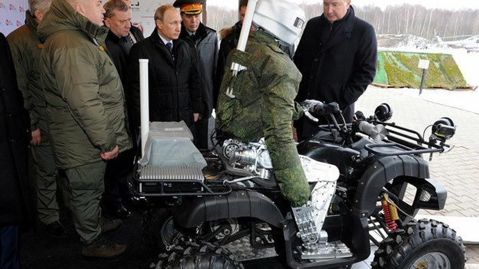 Russian avatar cyborg, crack shot & quad bike rider, meets Putin (VIDEO ...