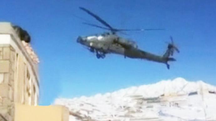 US Apache chopper slams into snow in Afghanistan (VIDEO) — RT News